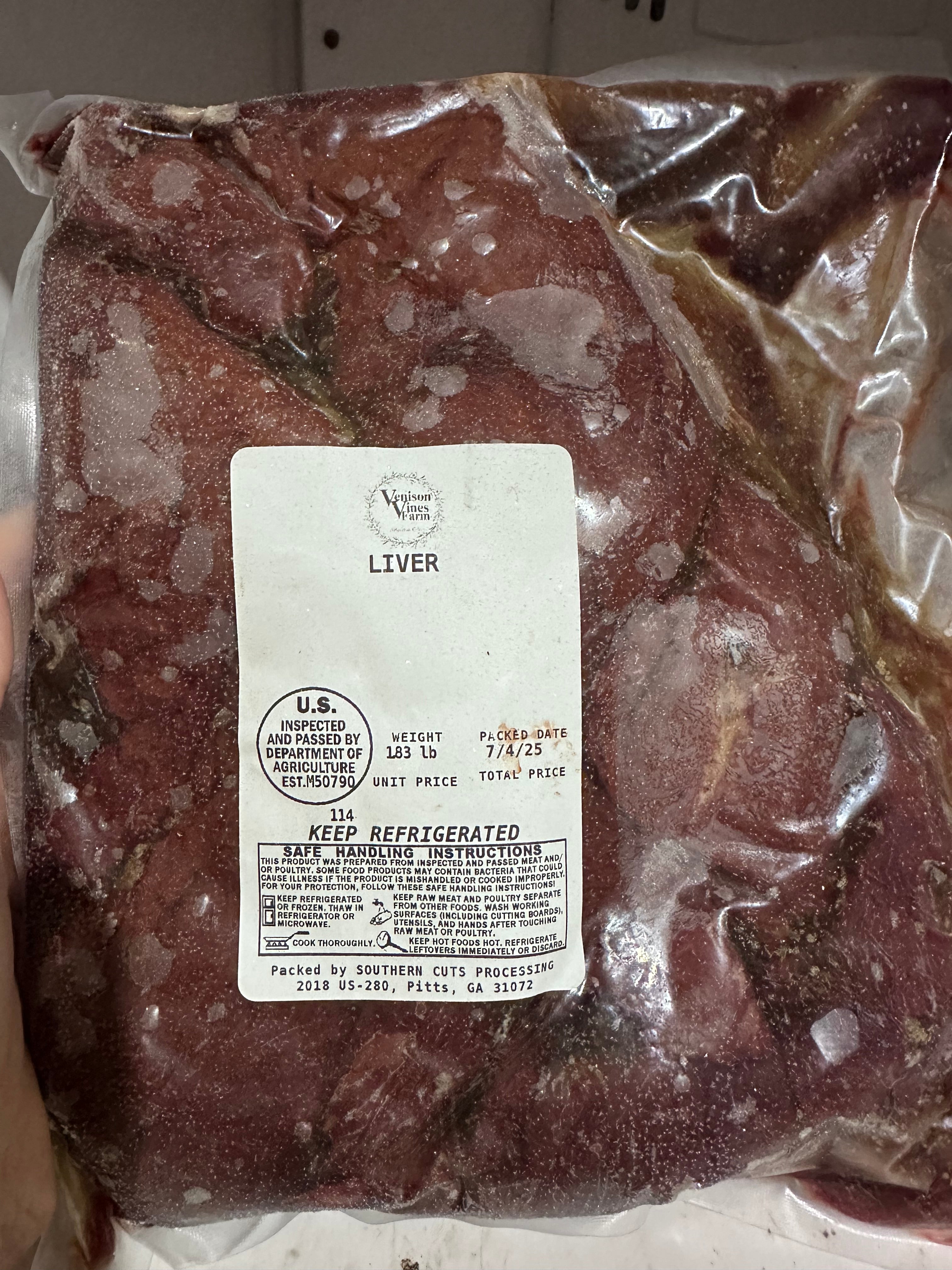 Beef Liver – Venison Vines Farm